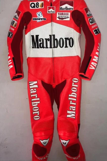 MOTOGP MARLBORO RED Suit Motorbike Leather Suit Motorcycle Leather 1 ...