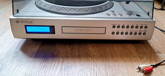 NEOSTAR NTCD1V TURNTABLE, Cassette Deck with CD Burner USB To PC ...