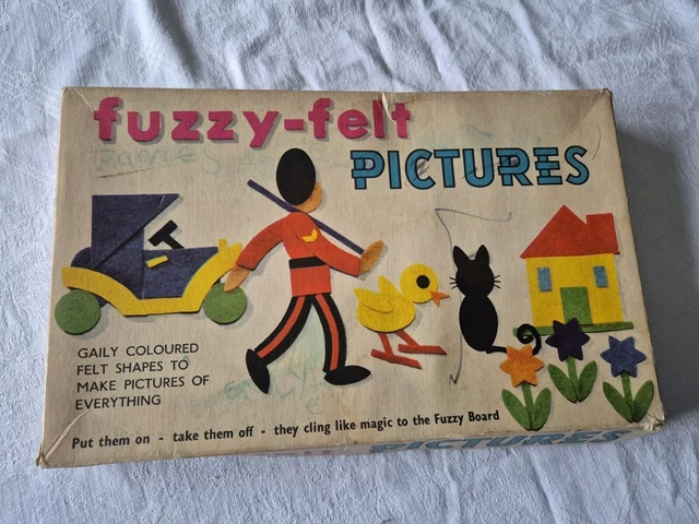 VINTAGE 1960'S 70'S FUZZY FELT PICTURES RETRO £5.92 - PicClick UK