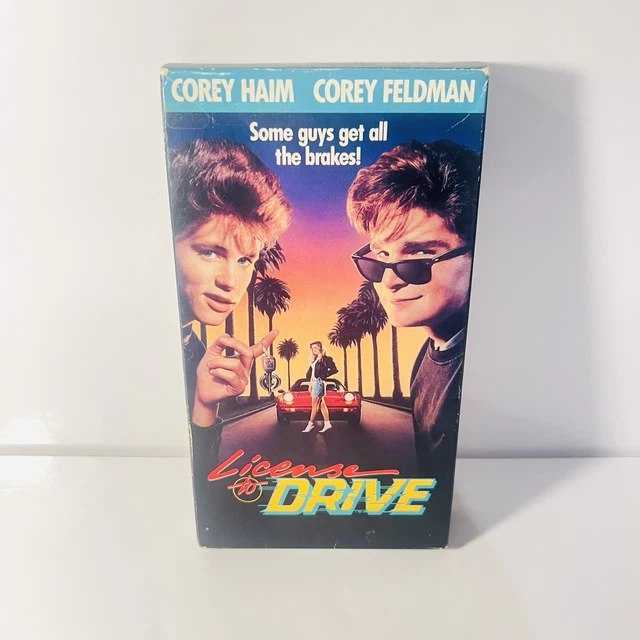 LICENSE TO DRIVE VHS Corey Feldman 1988 CBS Fox Great Condition RARE ...