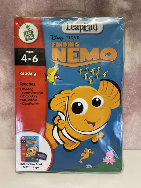 LEAP PAD LEARNING disney PIXAR Finding Nemo Book And Cart In Packaging ...