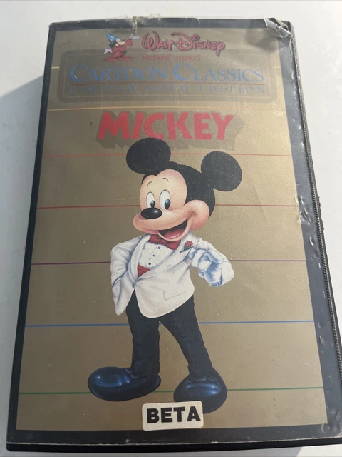 WALT DISNEY HOME Betamax Beta Video Cartoon Classics Limited Gold ...