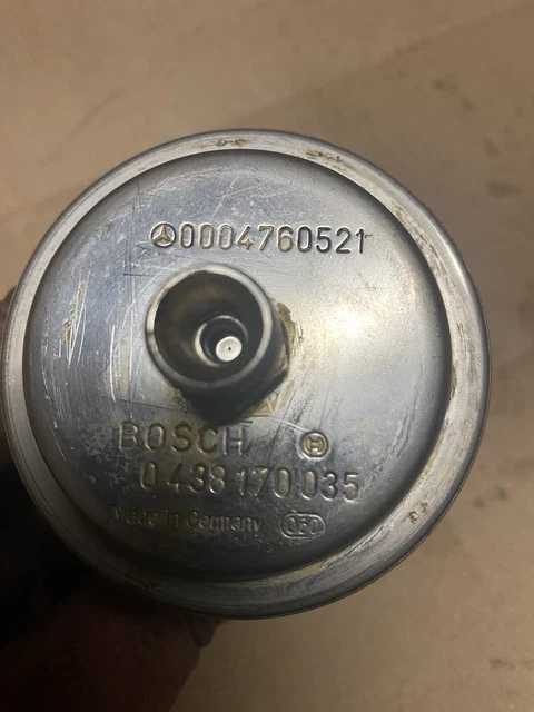 MERCEDES BENZ FUEL pressure accumulator 0004760521 w126 w107 w124 w201 ...