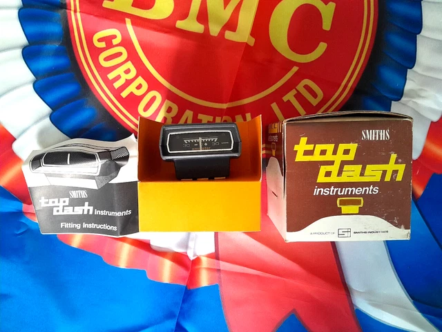 CLASSIC MINI COOPER S Genuine Smiths Nos Top Dash Amps Gauge Rare Works ...
