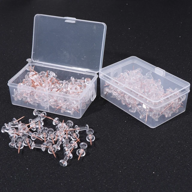 2 BOXES/200PCS PRACTICAL Push Pin Useful Thumbtack Decorative Wall ...