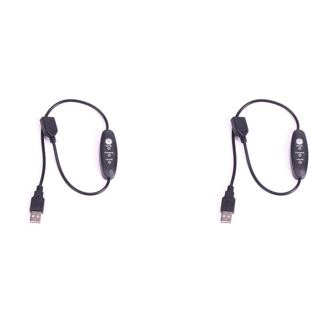 2X CONTRÔLEUR DE Température USB 5V-12V Thermostat Chauffant 3 Vitesses ...