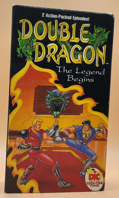 DOUBLE DRAGON “THE Legend Begins" VHS 1994 Animated **Buy 2 Get 1 Free ...