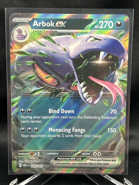 POKÉMON TCG ARBOK ex Scarlet & Violet - 151 024/165 Holo Double Rare $0 ...