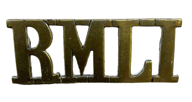 WW1 BRITISH ROYAL Marines Light Infantry RMLI Shoulder Title Insignia £ ...