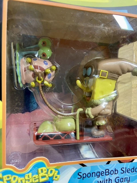 SPONGEBOB SQUAREPANTS SLEDDING WITH GARY Nickelodeon Mini Figure World ...
