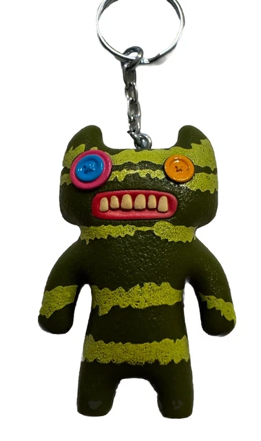 FUGGLER KEYRING KEYCHAIN Vinyl Green Indecisive Monster 44 to Collect £ ...