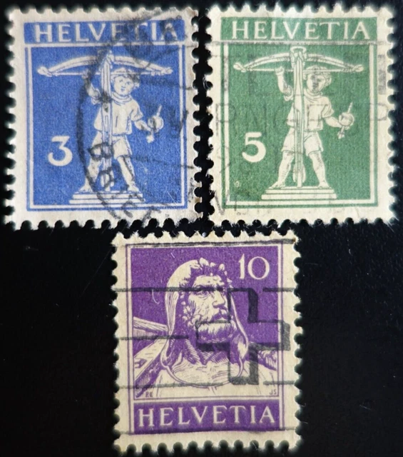 TIMBRES DE SUISSE N°241/243 oblitéré CACHET à DATE EUR 1,50 - PicClick FR