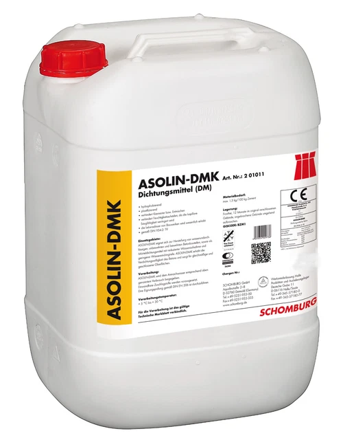 SCHOMBURG ASOLIN-DMK 1 kg sigillante additivo malta massetto cemento ...