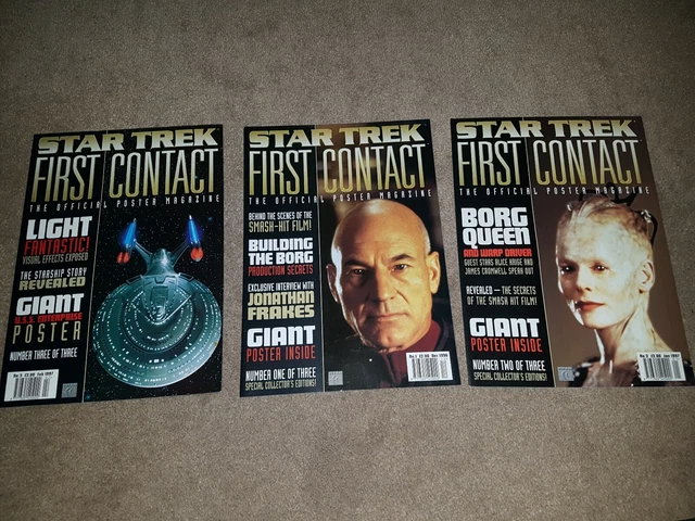 STAR TREK FIRST CONTACT -THE OFFICIAL POSTER MAGAZINE, Full set Issues ...