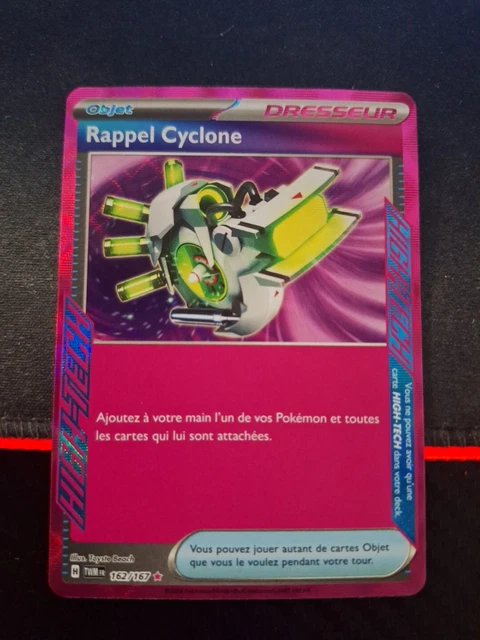 CARTE POKÉMON RAPPEL Cyclone 162/167 EV06 Mascarade Crépusculaire Fr ...