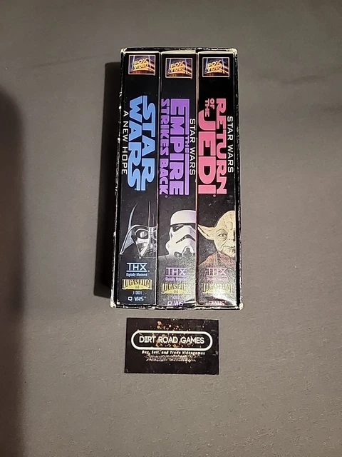 Star Wars Original Trilogy Vhs Box Set Of 3 Tapes Vintage 1995