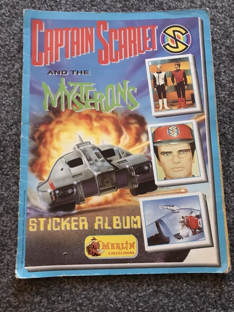 CAPTAIN SCARLET AND the Mysterons Merlin Sticker Album complete £23.45 ...