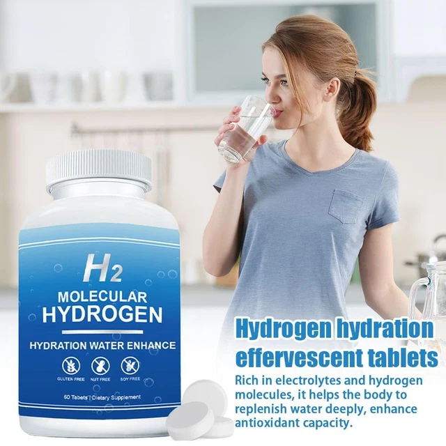 HYDROGEN EFFERVESCENT TABLETS H2 Molecular Hydrogen Hydration ...