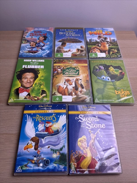 DISNEY MOVIE BUNDLE x 8 DVD Region 4 Kids DVD Lilo Stitch Flubber A ...