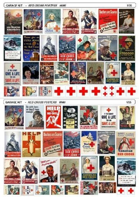 RED CROSS PROPAGANDA Posters Wwii Second World War 1/35 £5.15 - PicClick UK