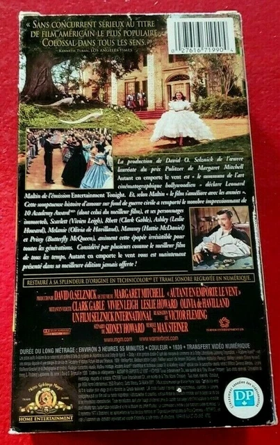 *RARE VHS FRENCH Movie Box Set Gone With the Wind $31.99 - PicClick CA