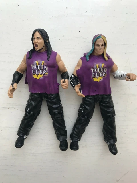 WWE WWF JEFF & Opaco The Hardy Boyz Jakks Wrestling Figure Set Ttl Team ...