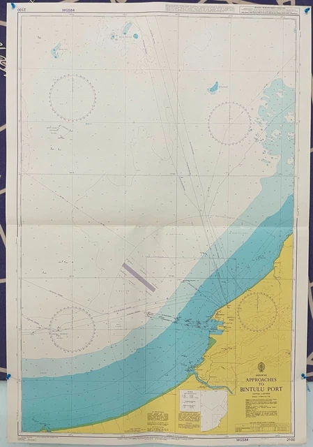 ADMIRALTY 2100 SARAWAK APPROACHES TO BINTULU PORT CHARTS MAP NAUTICAL ...