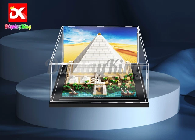 DISPLAY KING-ACRYLIC DISPLAY case for Lego Great Pyramid of Giza 21058 ...