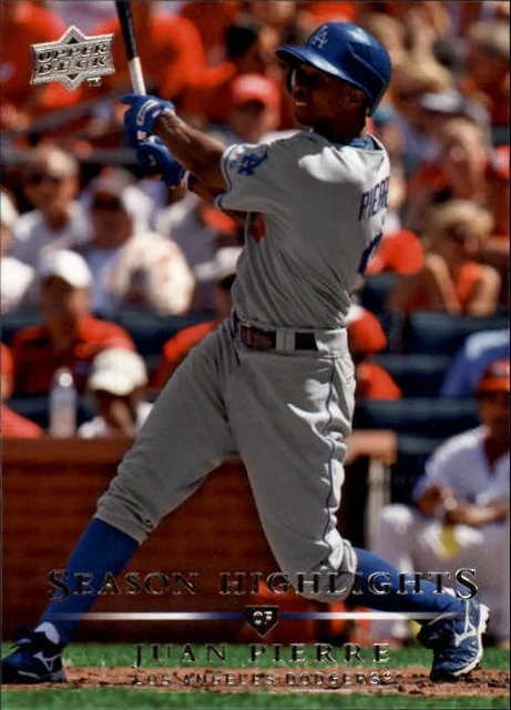 CARTE DE BASEBALL 2008 Upper Deck Los Angeles Dodgers #796 Juan Pierre ...