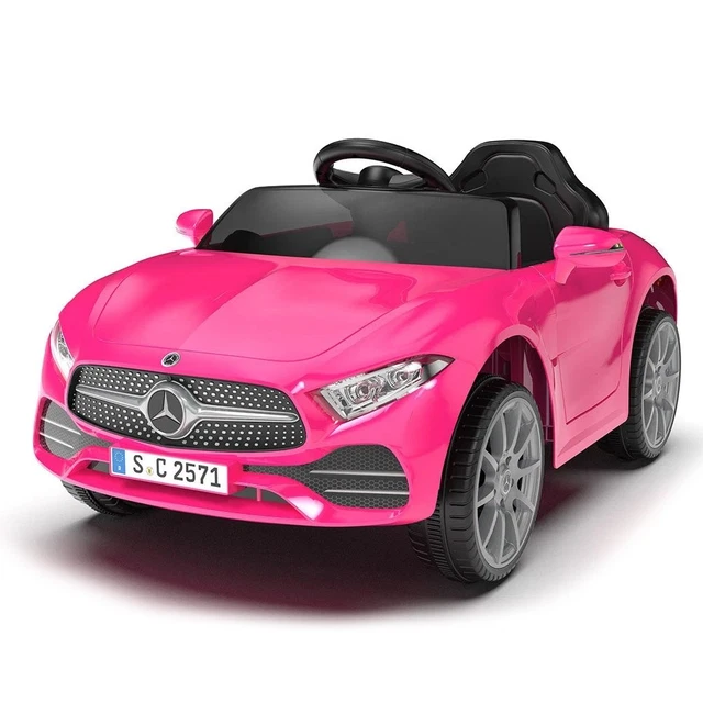 VOITURE ÉLECTRIQUE MERCEDES CLS Small 12V Rose Enfants Réaliste et ...