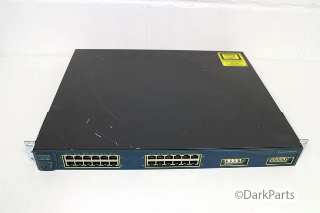 CISCO CATALYST 3550 Series WS-C3550-24-SMI 24-Port Switch & Rack Mount ...