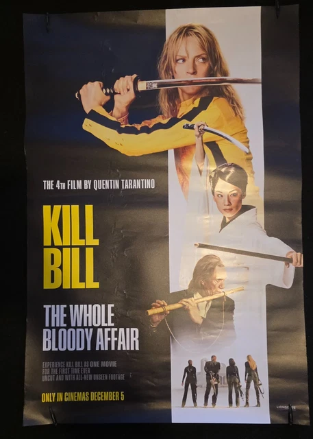 KILL BILL - The Whole Bloody Affair Original One Sheet Cinema Poster £ ...