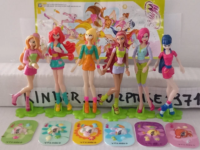KINDER FERRERO SURPRISE WINX CLUB FULL SET 6x FAIRIES FIGURES CAKE ...