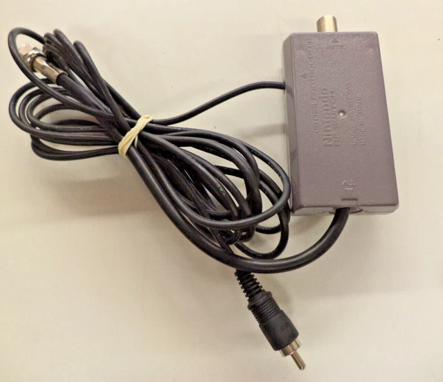 ORIGINAL NINTENDO NES AV RF Cable Adapter Switch Coax Cable Genuine OEM ...
