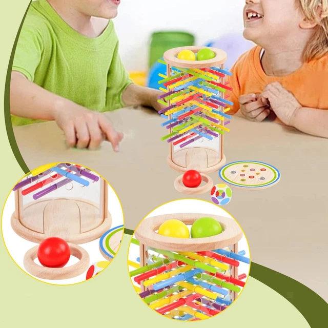 WOODEN STICKS DICE Game, Educational Sticks Pulling Toy, Board Game ...