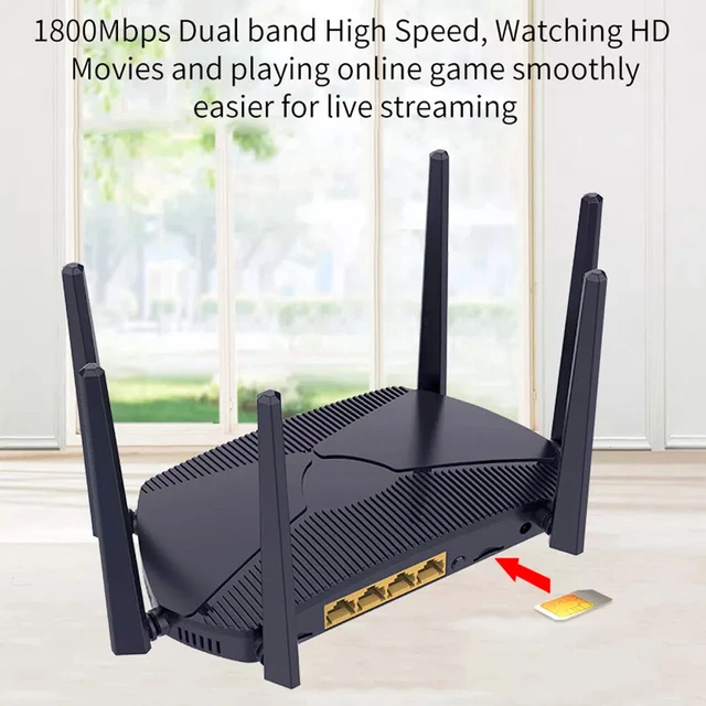 DUAL BAND LTE 5G NR Wireless MODEM ROUTER Wi-Fi6 MESH SIM Card ...