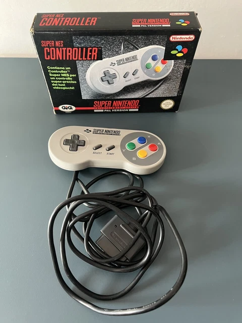 BOX + CONTROLLER Joystick Console Super Nintendo SNES Videogames ...