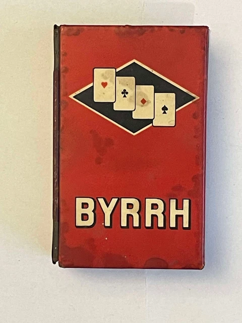 ANCIENNE BOITE DE Cartes A Jouer En Tole Lithographiee Publicitaire ...