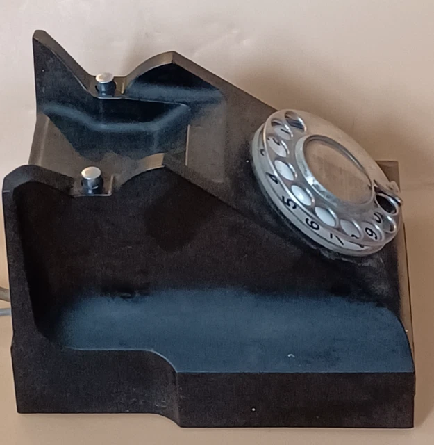 VINTAGE BAKELITE black rotary telephone standard London £34.50 ...