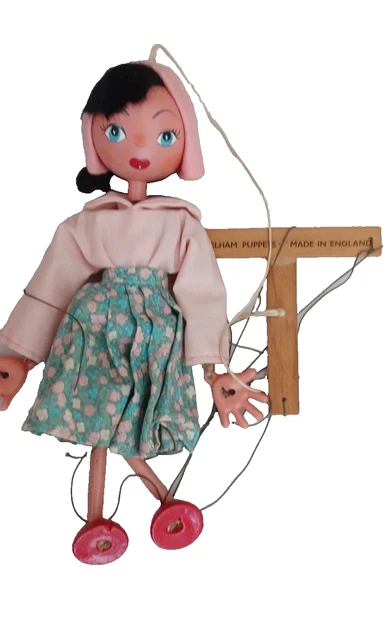 PELHAM PUPPET BLACK Hair Girl - See Description & Images £12.99 ...