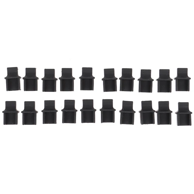 20PIECES RJ45 Network Port Protective Rubber Cover Network Connector ...