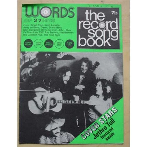 JETHRO TULL RECORD Songbook Magazine May 1971 Jethro Tull Cover With ...
