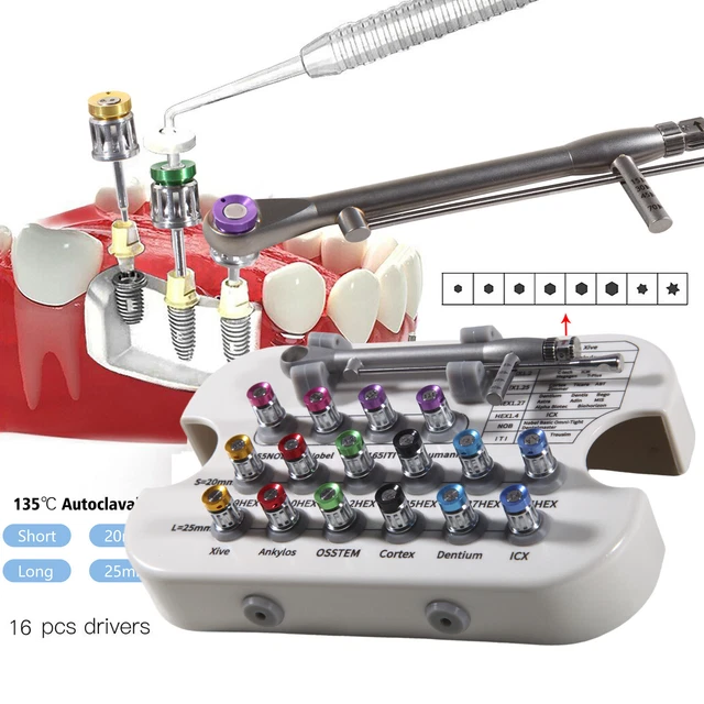 DENTAL IMPLANT INSTRUMENT Universal Prosthetic Restoration Hand Driver ...