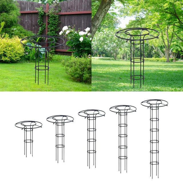 GARDEN OBELISK TRELLIS Vertical Umbrella Trellis Tower Frame Plant ...