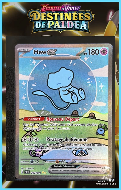 CARTE POKÉMON MEW ex 232/091 EV4.5 DESTINÉES DE PALDEA Ecarlate et Violet FR EUR 239,00 ...