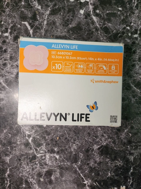 SMITH&NEPHEW 66801067 ALLEVYN Life Silicone Adhesive Foam Dressing 4x4 ...