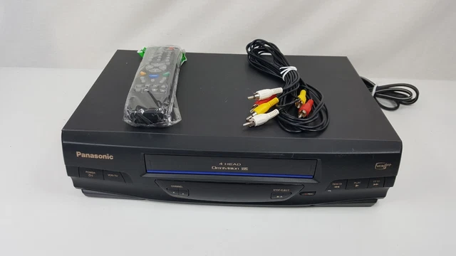 PANASONIC 4 HEAD VCR Model PV-8453 Omnivision VHS Player w/ Remote ...