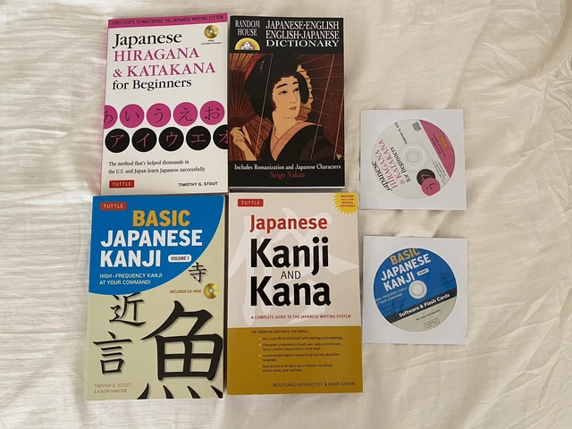 JAPANESE LANGUAGE LEARNING Books Set Hiragana Katakana Kanji Beginners ...