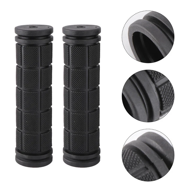 2PCS HANDLEBAR GRIPS Mountain Bike Rubber Non-Slip Handlebar Grip £6.87 ...