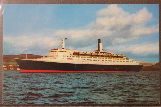 CUNARD LINE POSTCARD Rms Queen Elizabeth Qe2 Early 1969 £4.00 - PicClick UK
